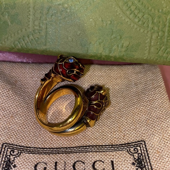 Gucci | Jewelry | Gucci Double Tiger Head Ring | Poshmark